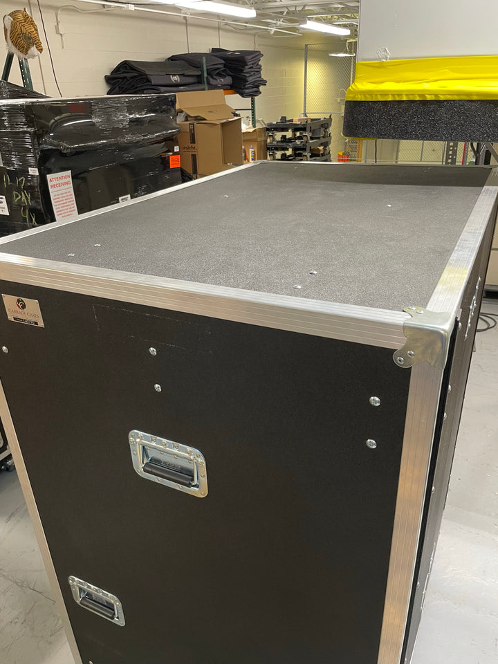 Cabbage Cases Road Flight Case, 28 Rack Units, Double Wide, Touring Case w/ Wheels